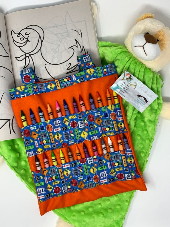 Construction Crayon Bag Crayola Bag Crayon Bag Set Crayon | Etsy