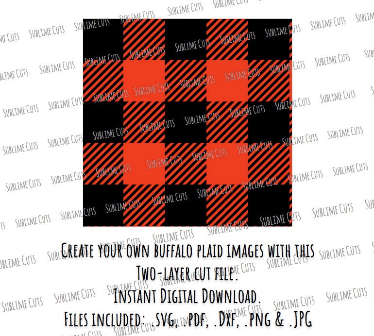 Buffalo Plaid Svg Instant Digital Download Printable Buffalo Plaid ...
