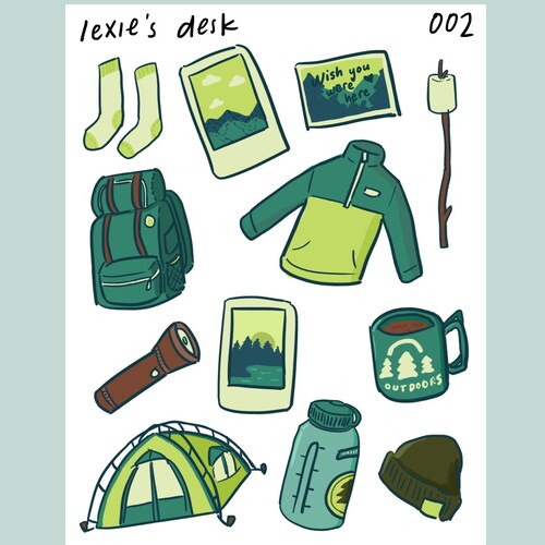 Calm and Relaxed Sticker Pack Aesthetic Cute Stickers for - Etsy Canada