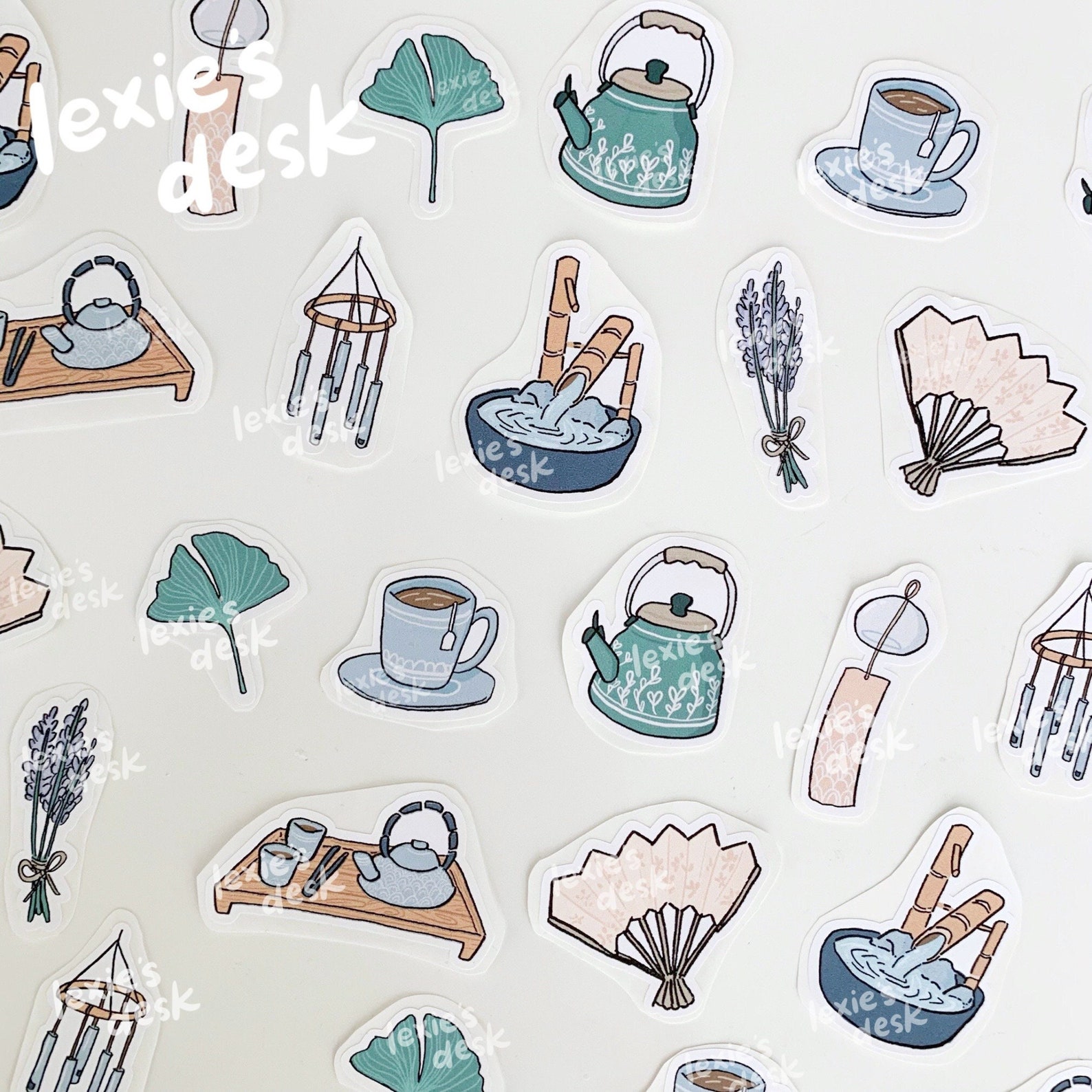 Calm and Relaxed Sticker Pack Aesthetic Cute Stickers for Journaling ...