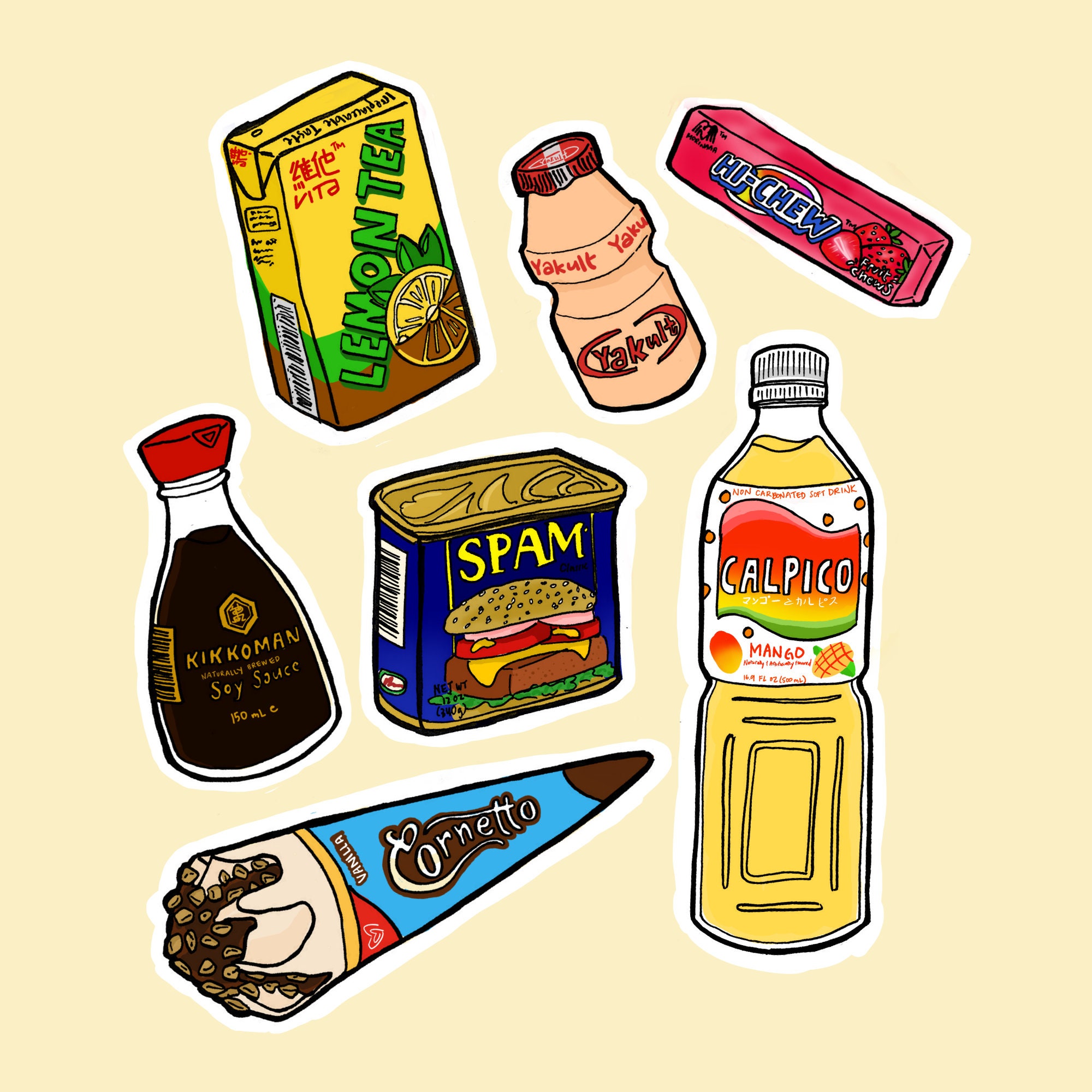 Snack Sticker Pack Volumen 1 | Etsy