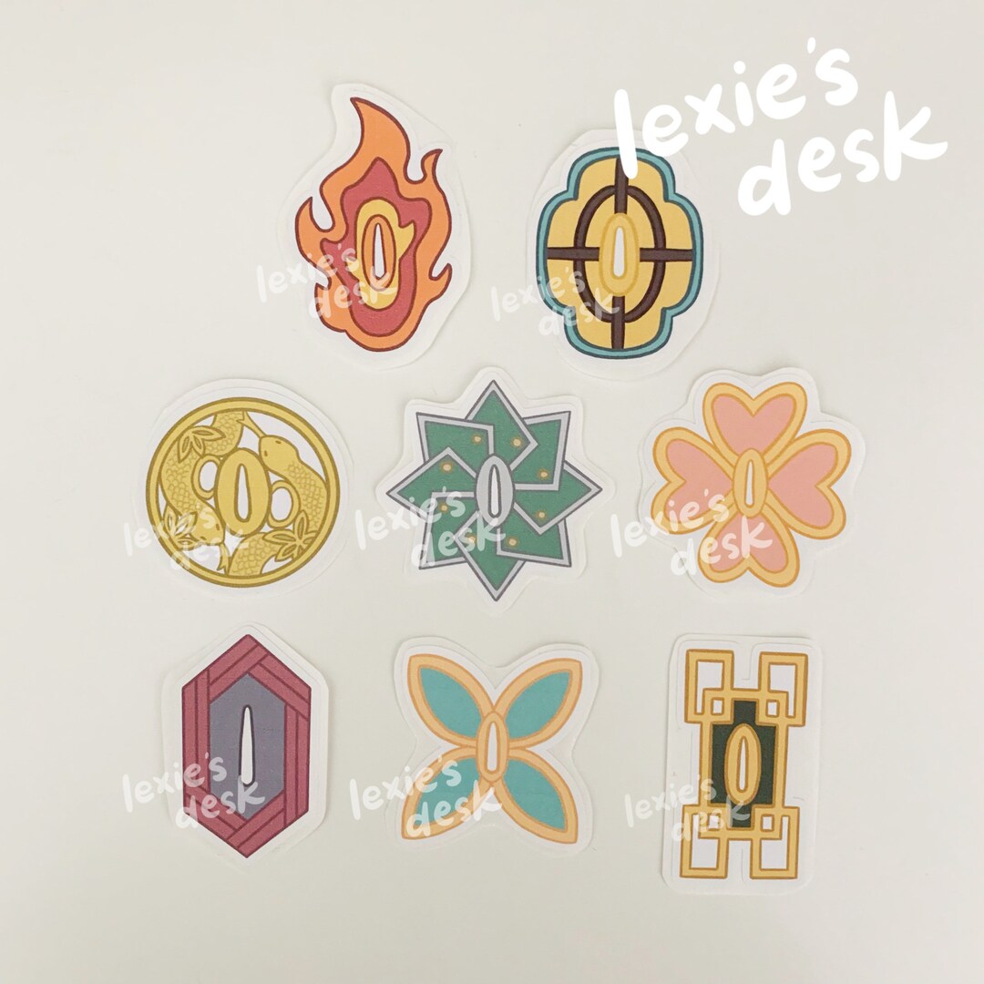 Slayer Katana Sword Hilt Sticker Flakes Subtle Anime Inspired Aesthetic ...