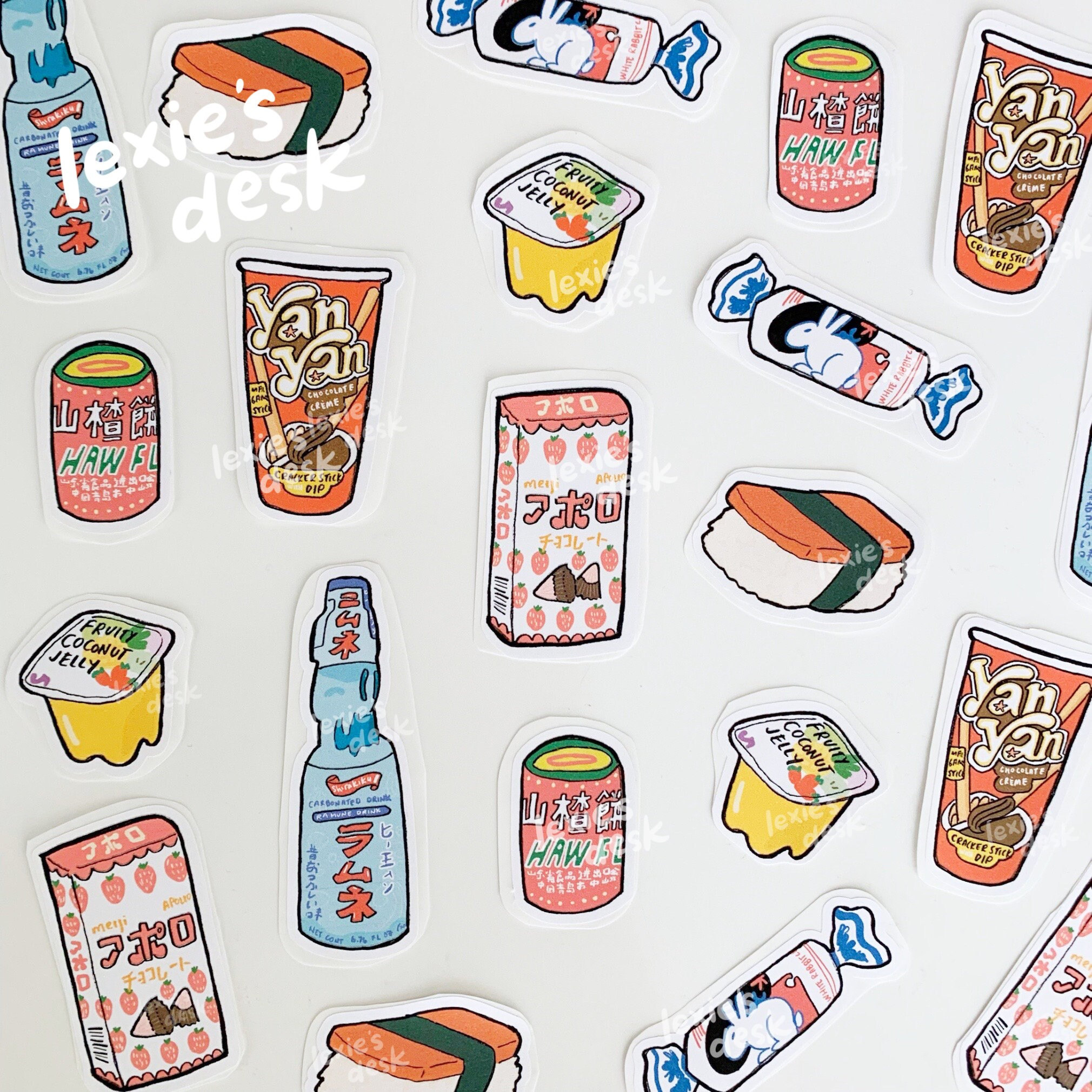 Asian Snack Sticker Pack volume 2 Cute and Kawaii Stickers - Etsy Canada