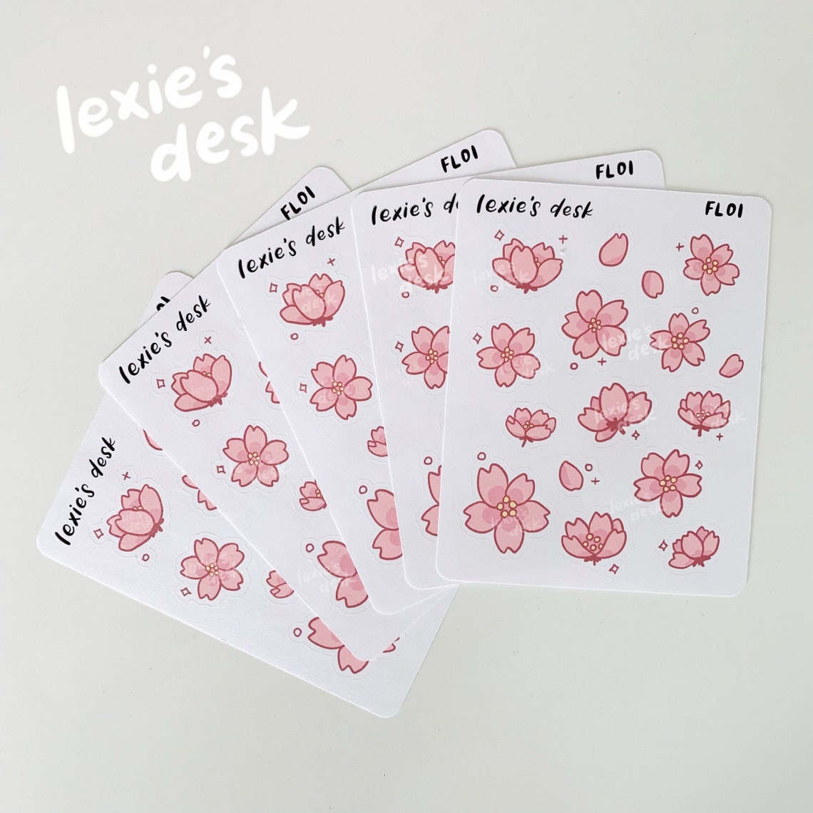 Sakura Cherry Blossom Sticker Sheet Cute and Kawaii Deco | Etsy