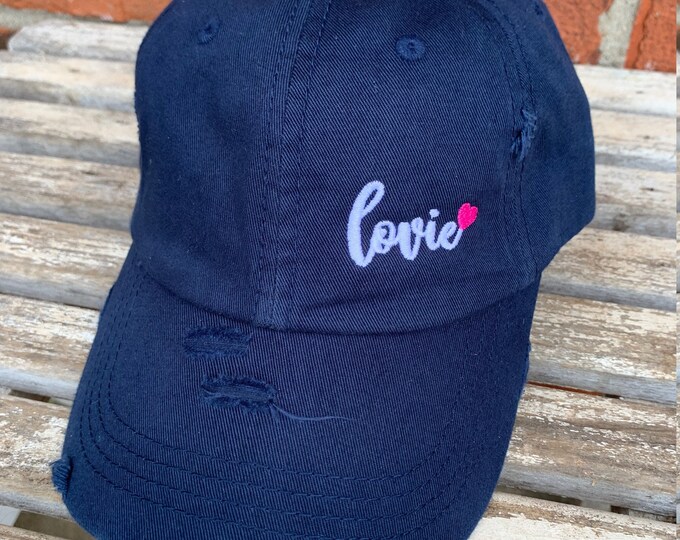 Monogrammed Ponytail Hats Messy Bun Hats High Pony Hats | Etsy