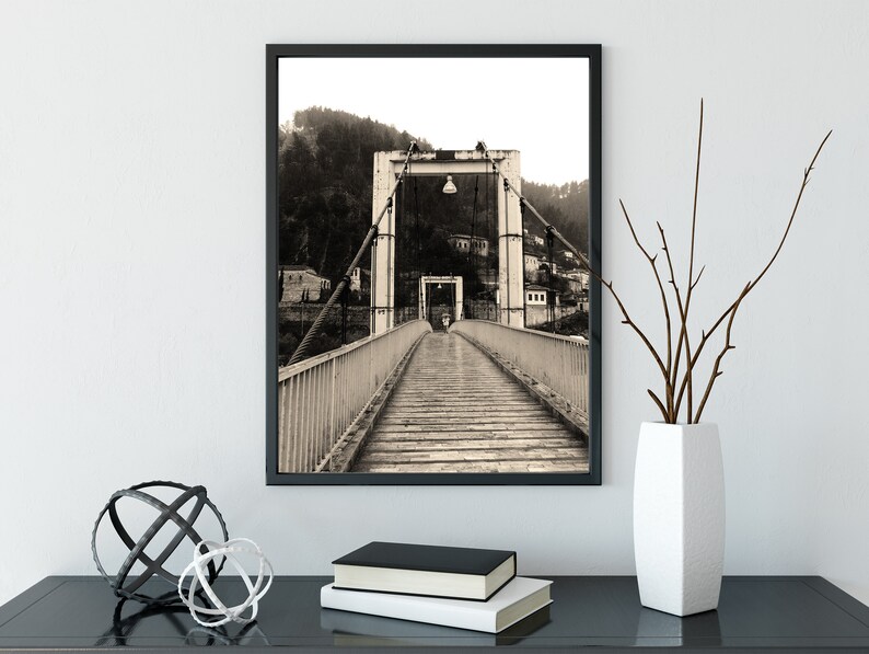 Retro Bridge Wall Decor Printable Photos Instant Download Travel ...