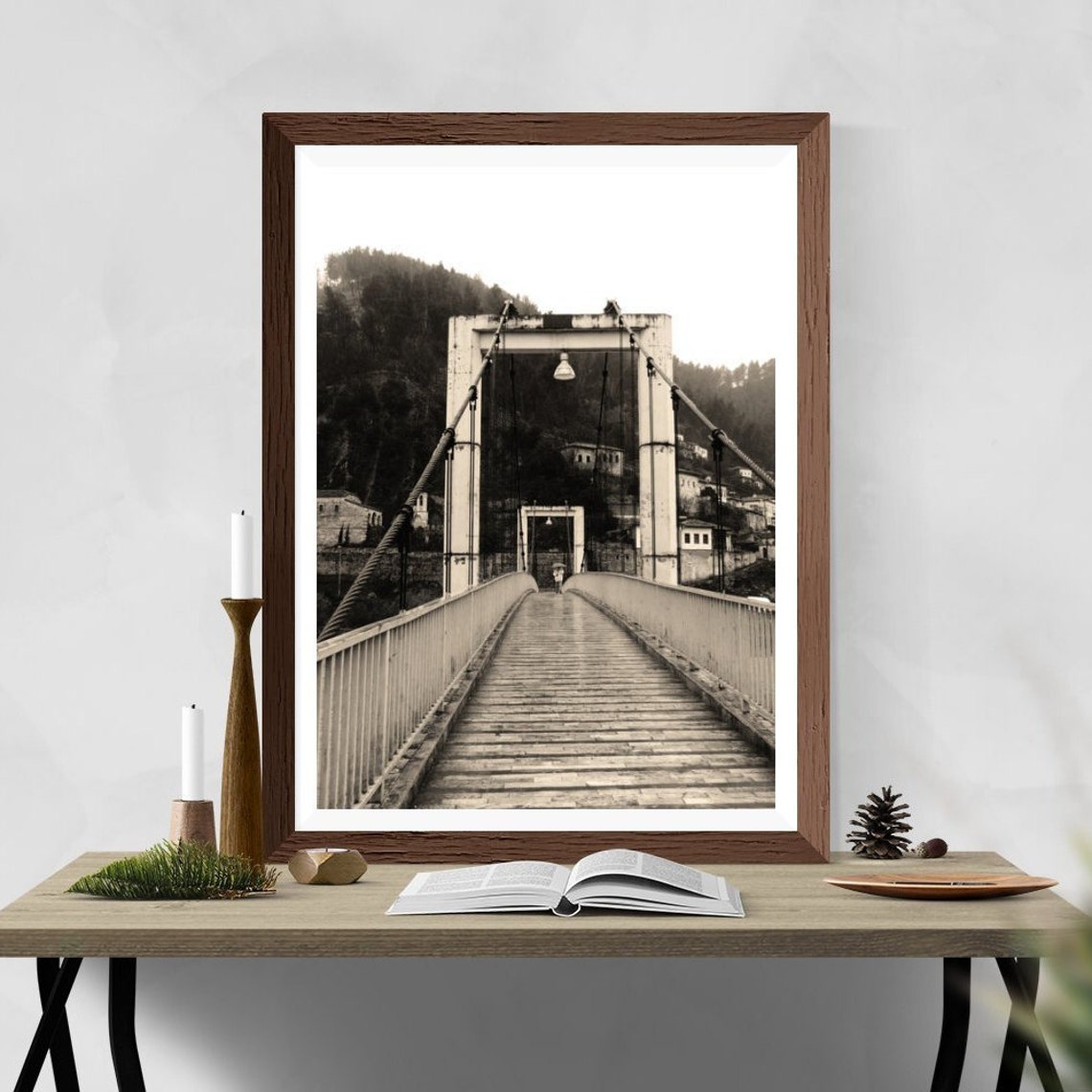 Retro Bridge Wall Decor Printable Photos Instant Download Travel ...