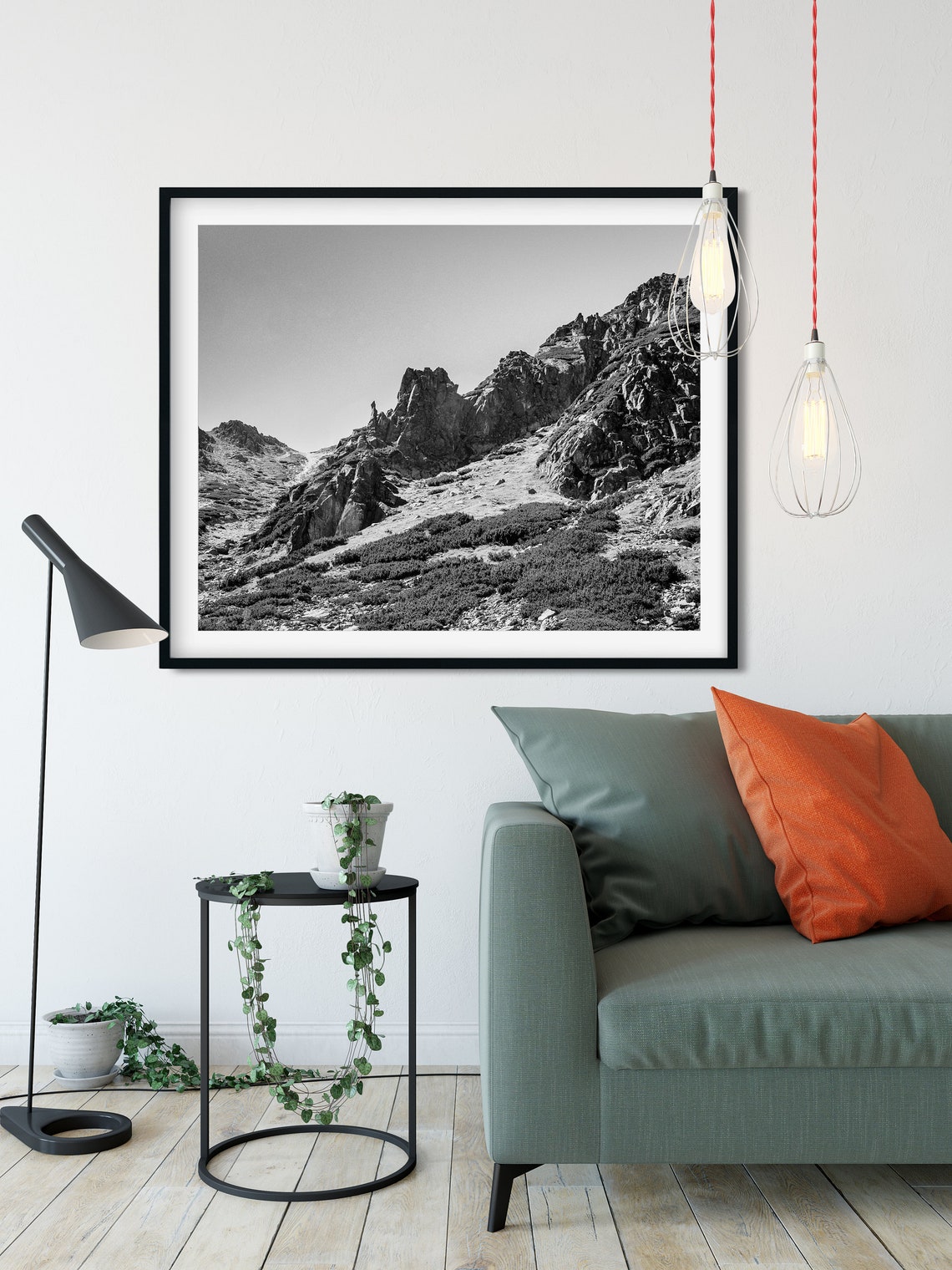 Mountain Wall Art Hiking Gifts Printable Wall Art Rustic Living Room ...