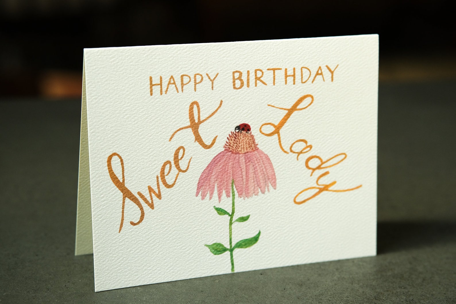 Happy Birthday Sweet Lady Greeting Card Plant Medicine Lady - Etsy