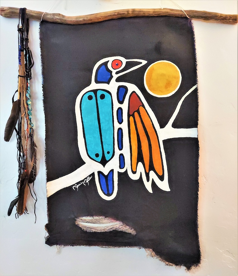 Native American Indian Crow Moon Original Hand Painted Art by Marnie ...