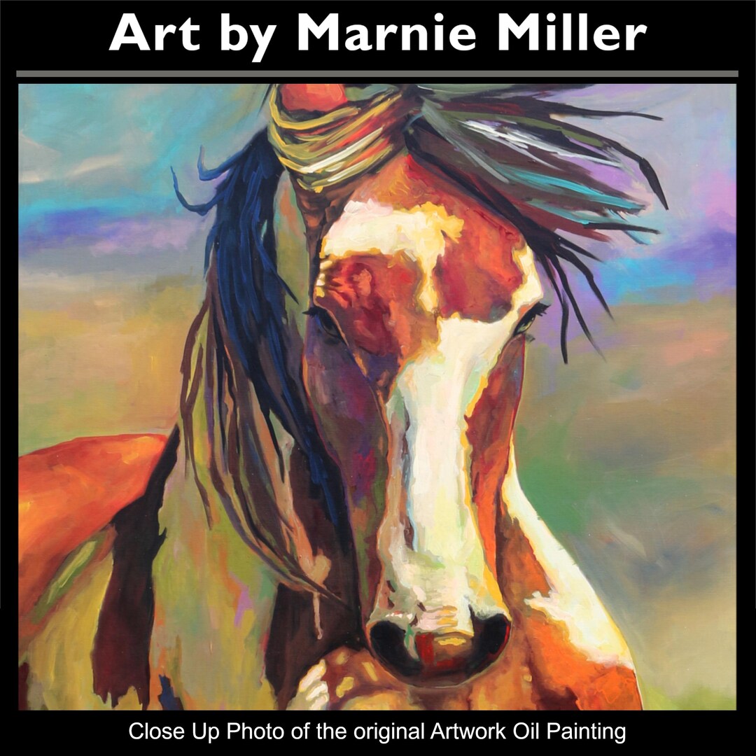 Picasso Wild Mustang Stallion Quality Art Prints on Canvas or Paper ...
