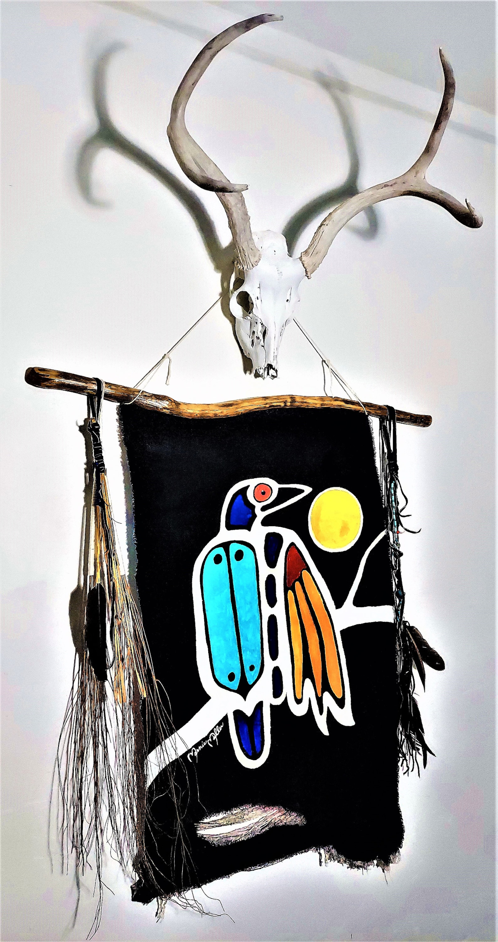 Native American Indian Crow Moon Original Hand Painted Art by Marnie ...