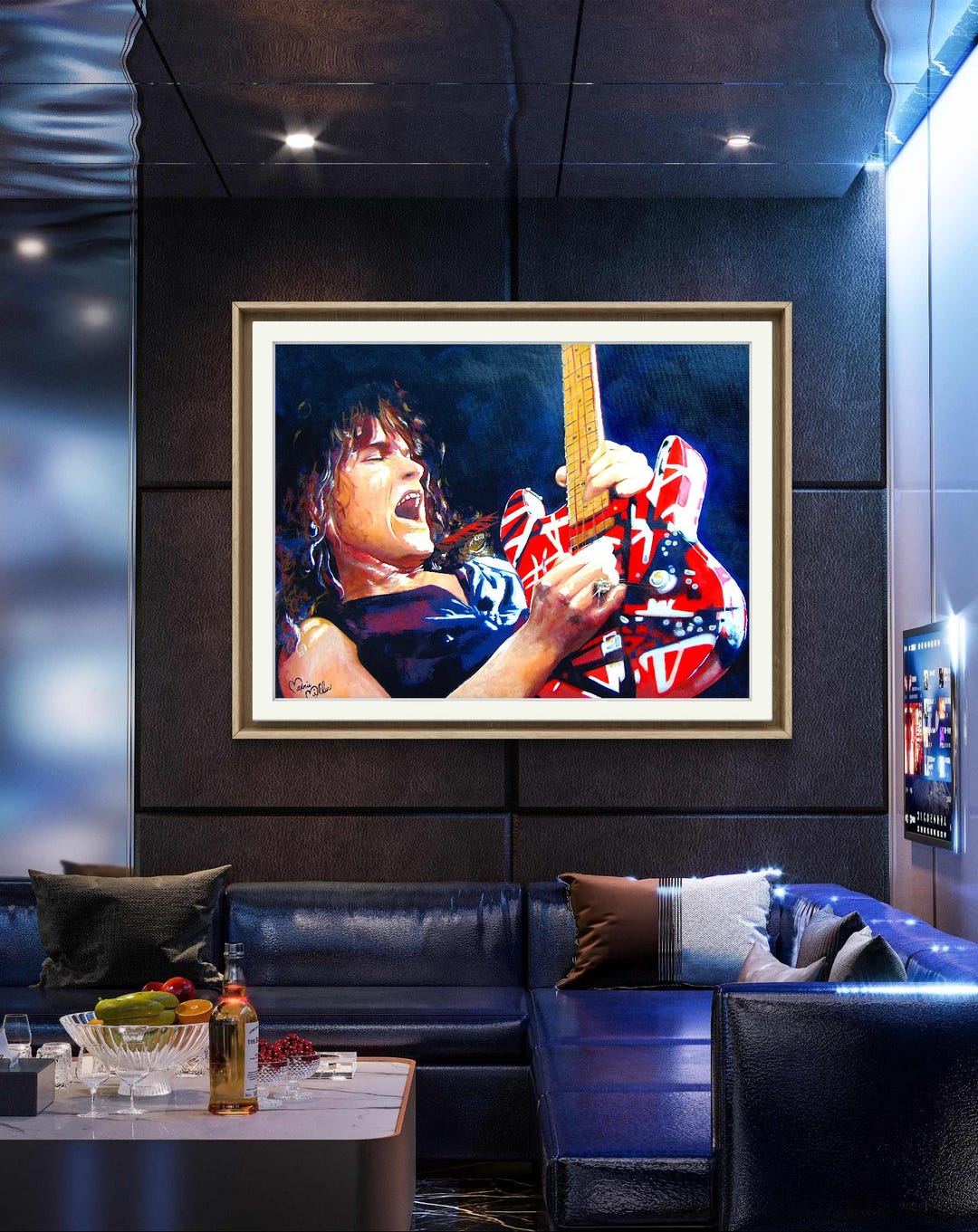 Eddie Van Halen Prints Original Prints Fine Art Papers Framed Rock N ...