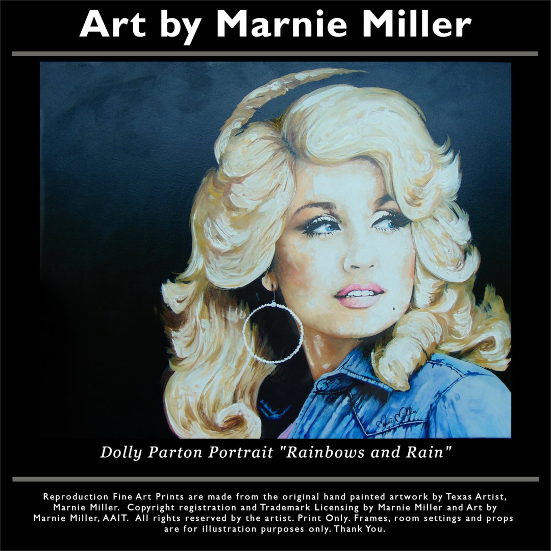 Dolly Parton Limited Edition Signed & Numbered Giclee Fine Art Print on ...