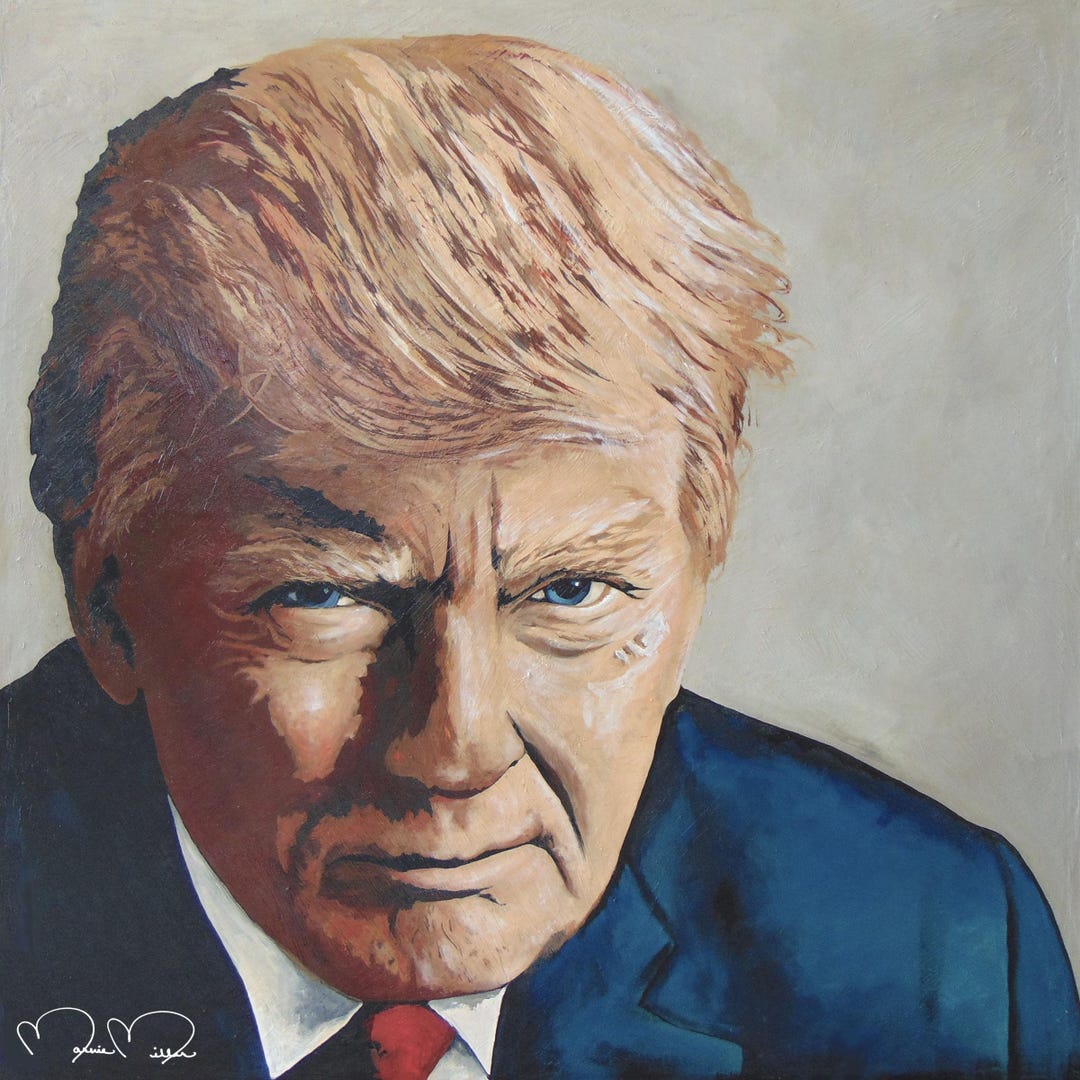 Donald Trump Art Print, President Trump Artwork, Republican ...