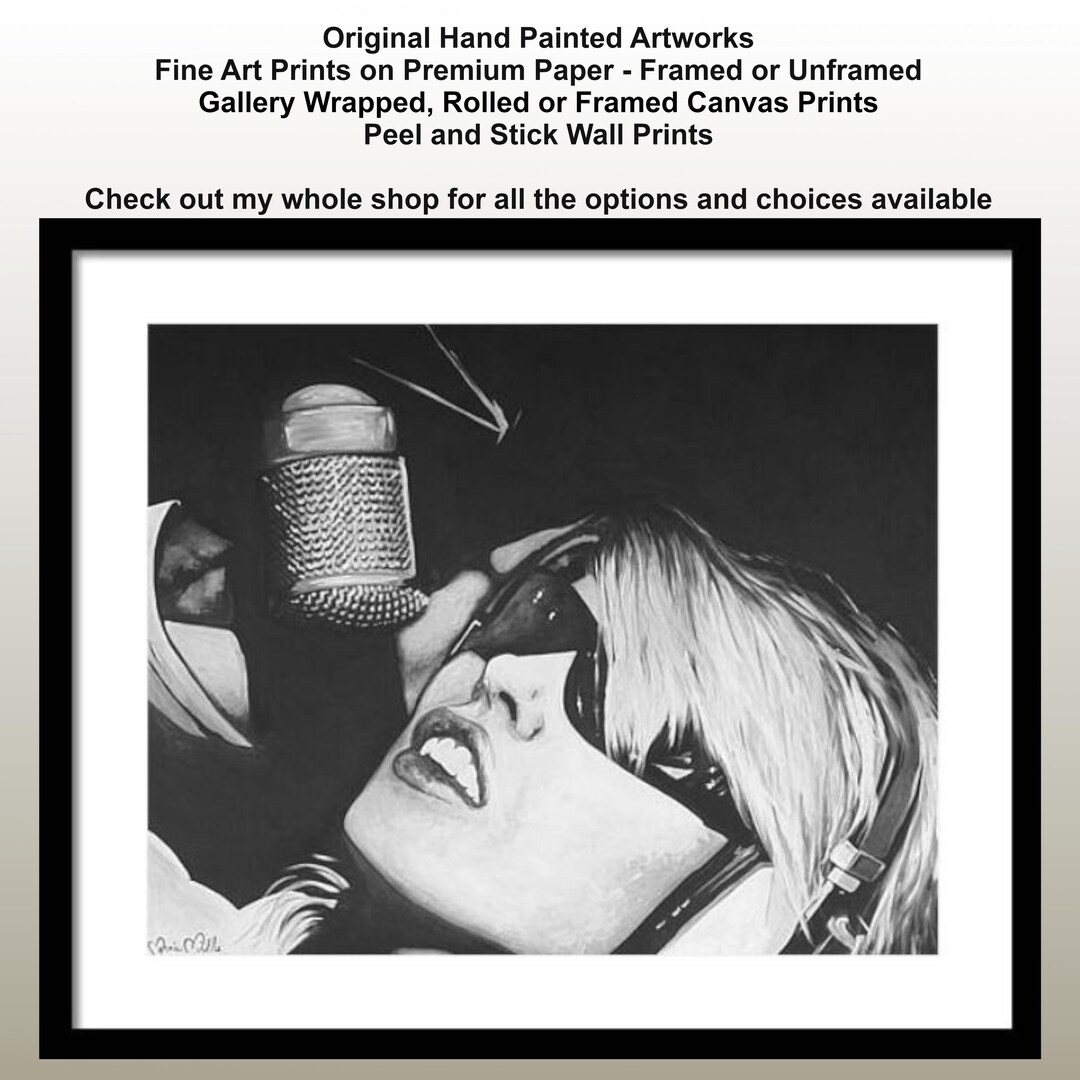 Blondie Debbie Harry Original Prints on Fine Art Paper Framed Rock N ...