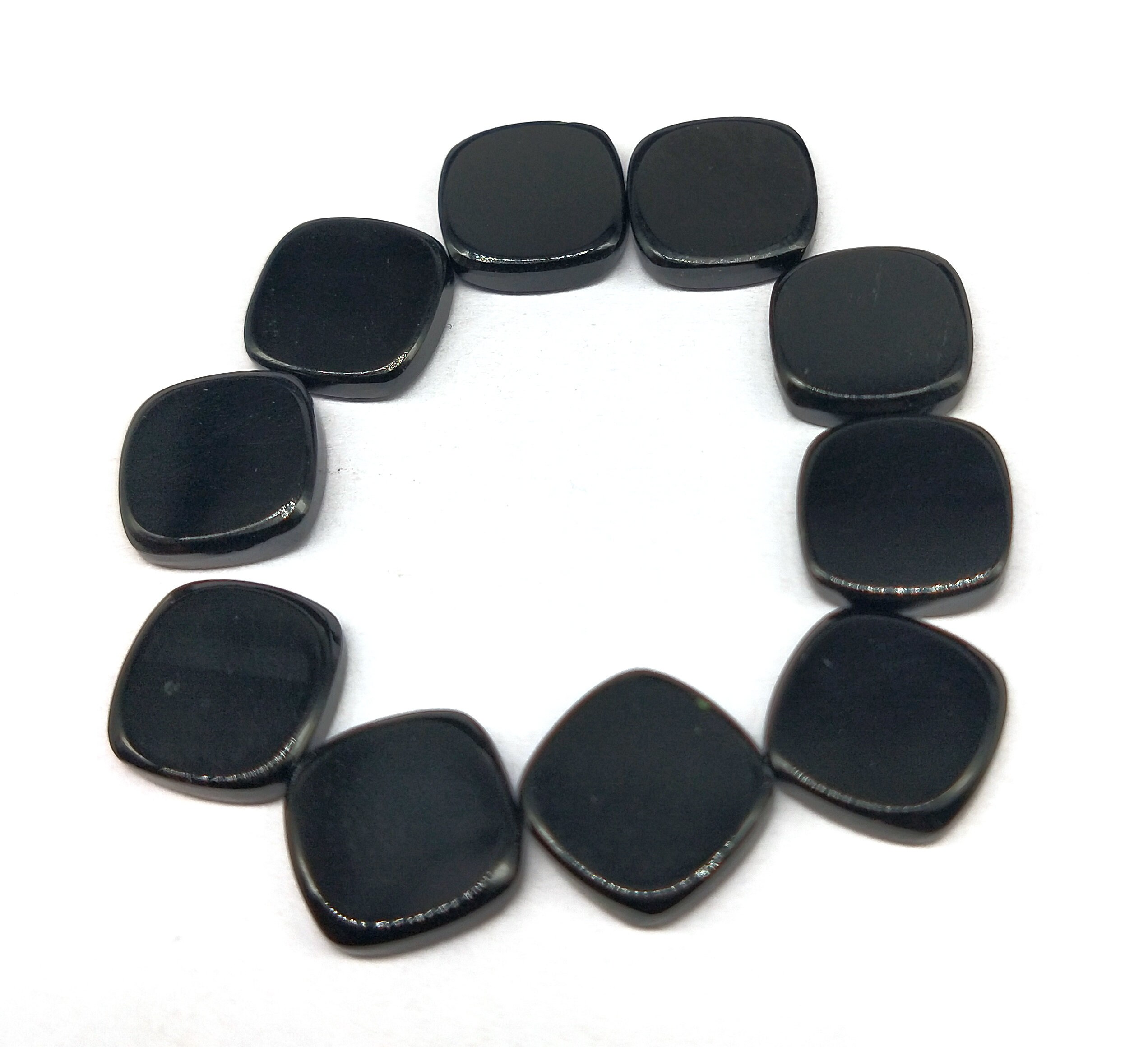 Natural Black Onyx Coin Gemstone-6mm 8mm 10mm 12mm 15mm-Both | Etsy