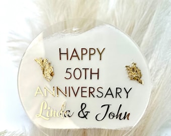 Elegant 50 Cake Topper Perfect for Milestone Celebrations fifty Cake ...