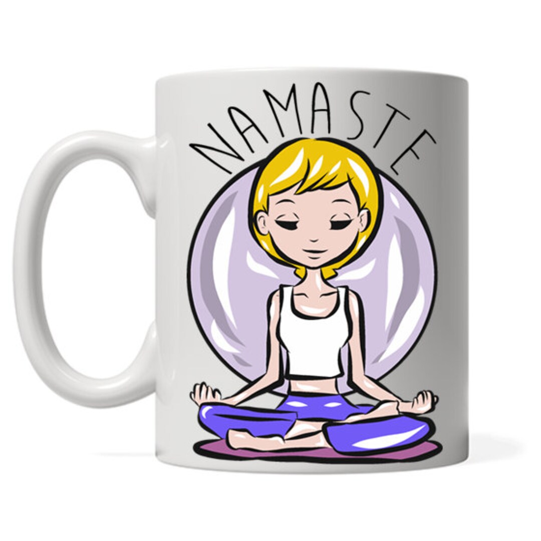 Namaste Coffee Mug Yoga Gift Coffee in Bed Yoga Art Ohm - Etsy UK
