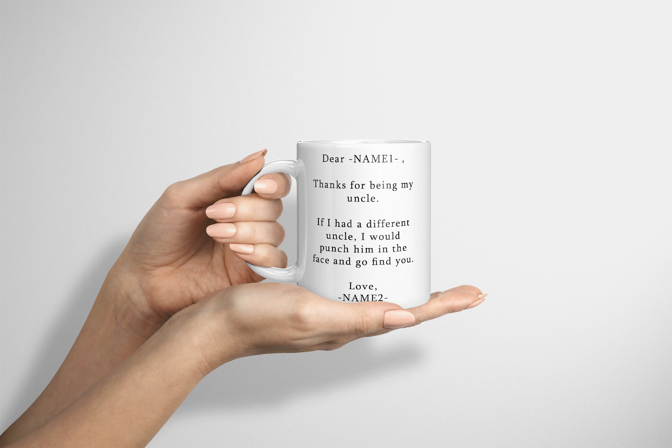 Dear Uncle Thanks for Being My Uncle Uncle Coffee Mug Gift - Etsy