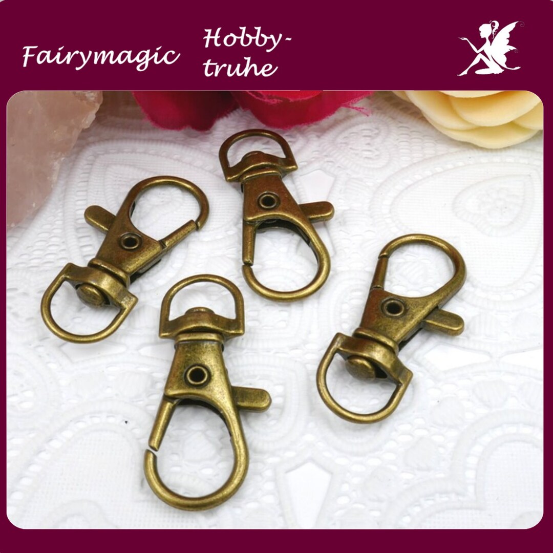Carabiner Key Ring Carabiner Closures Bronze Coloured XXL 35 Mm X 17 Mm ...