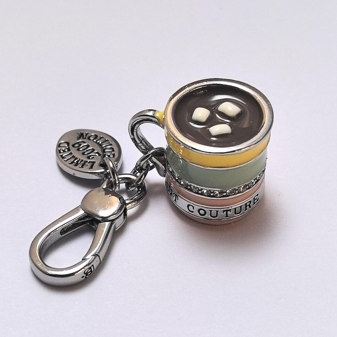 Juicy Couture Coffee Cup Pendant, Bag Pendant Necklace - Etsy