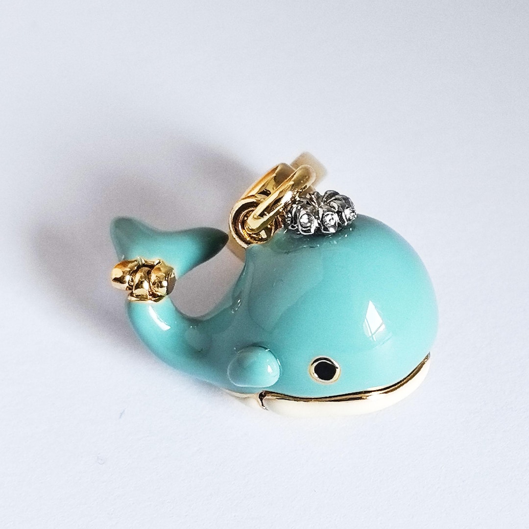 Juicy Couture Blue Little Whale Pendant, Bag Charm, Keyring, Necklace ...