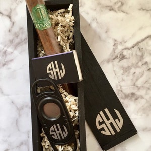 Personalized Cigar Gift Box - Monogrammed Cigar Gift Box With ...