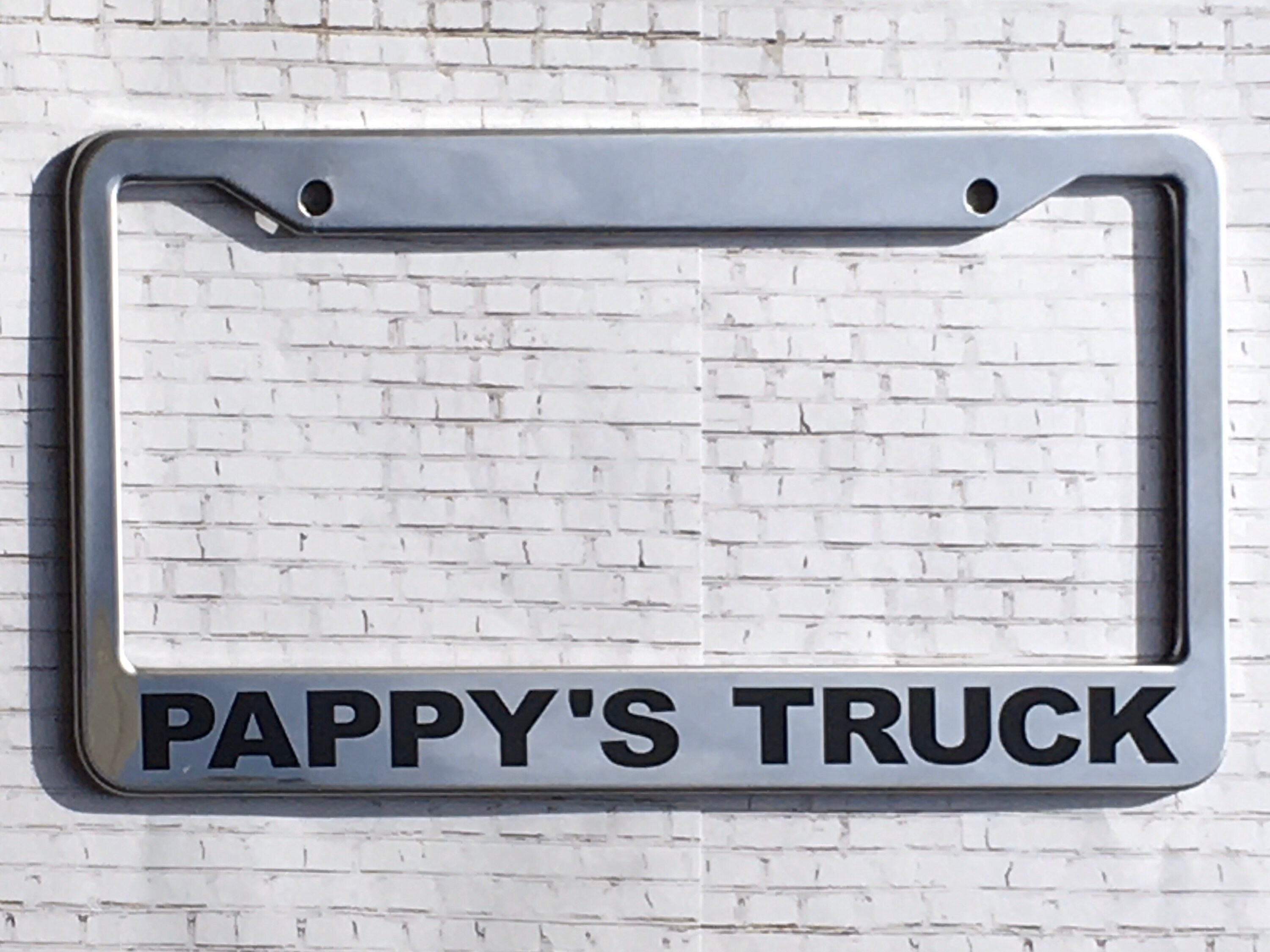 Personalized License Plate Frame - Custom Polished Stainless Steel ...