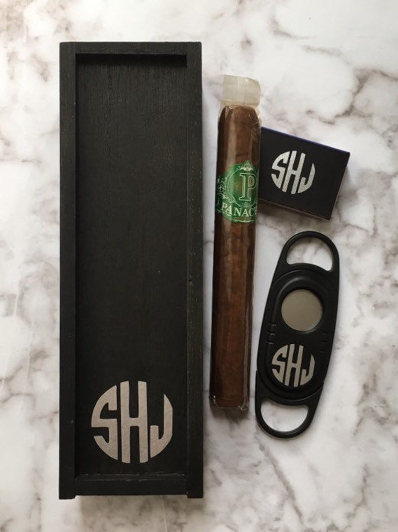 Personalized Cigar Gift Box Monogrammed Cigar Gift Box With - Etsy