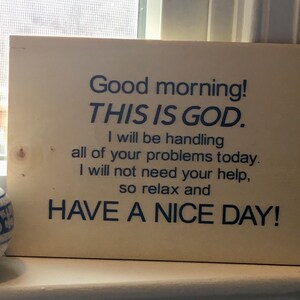 Send a Message to a Friend - Good Morning, This is God - Religious or ...