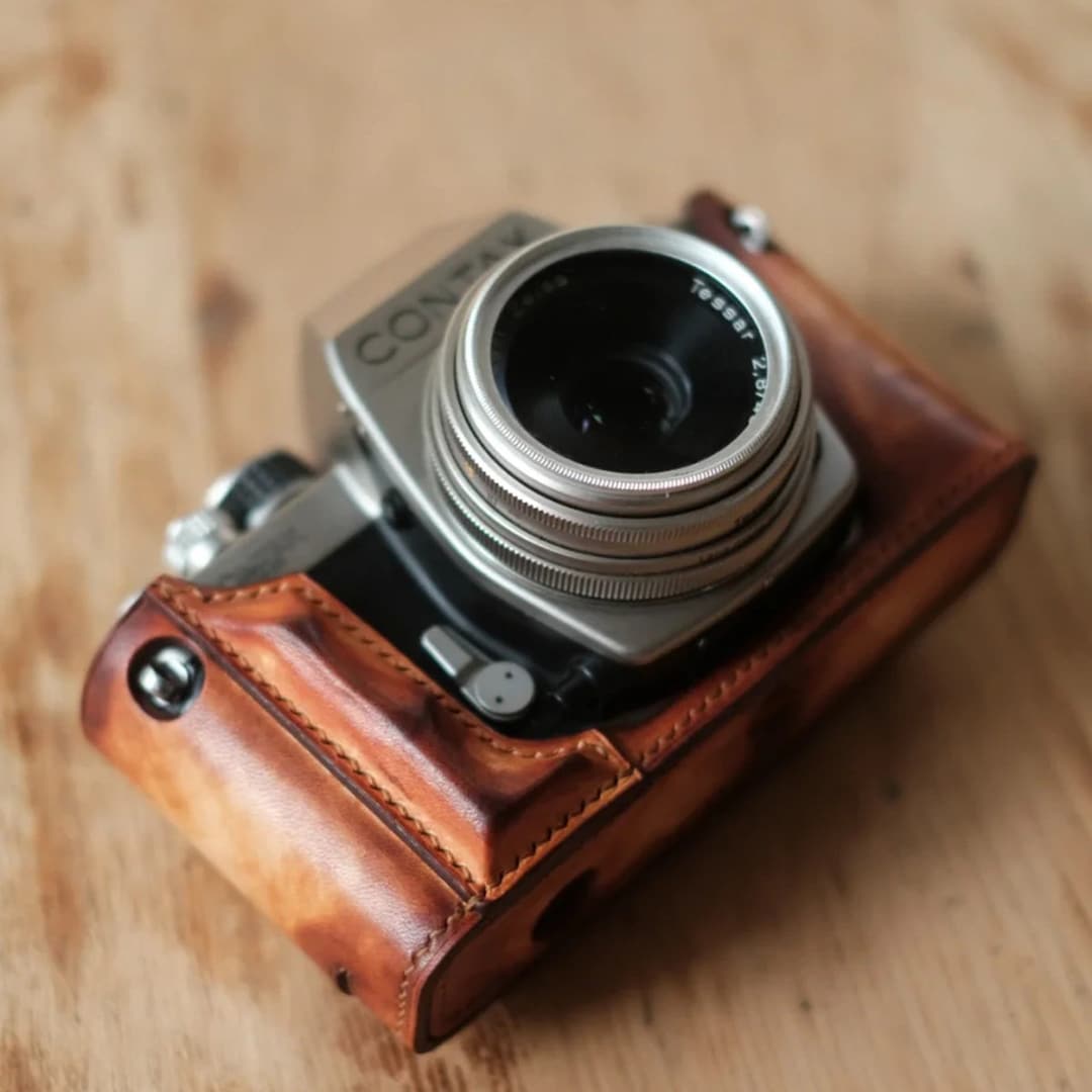 Contax S2 Contaxs2 Handmade Camera Protection Cowhide Leather Case Bag ...