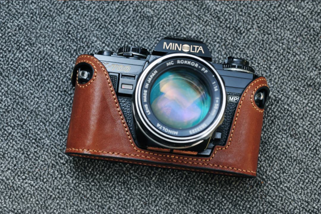 Minolta X700 X300 XD Handmade Camera Protection Cowhide Leather Case ...