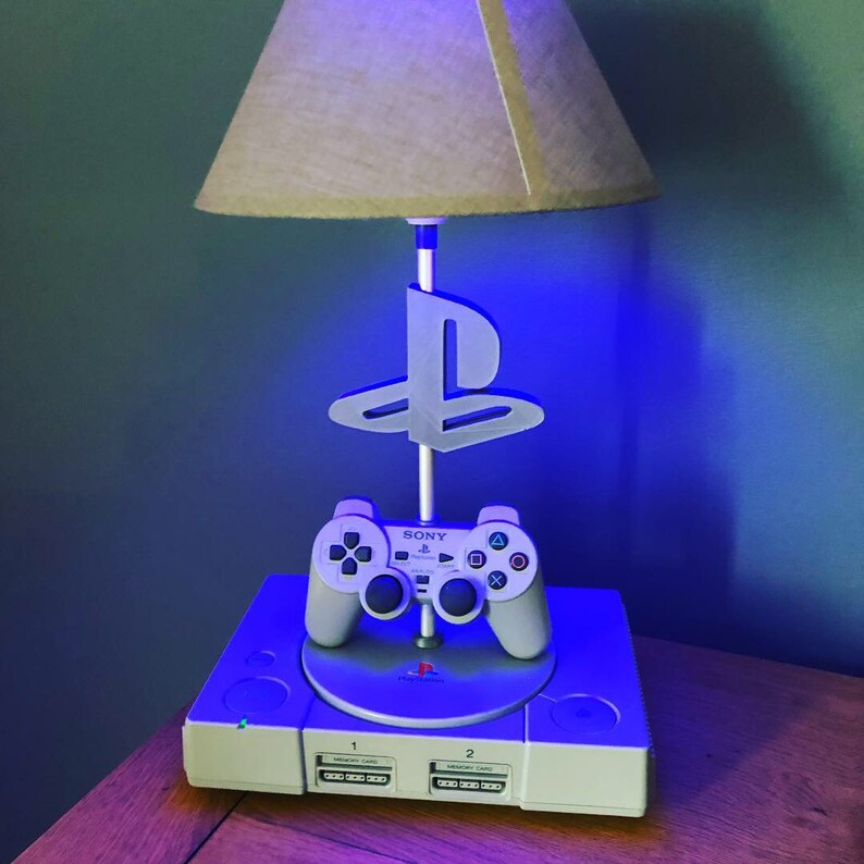 Playstation 1 Console Desk Lamp and Controller - Etsy