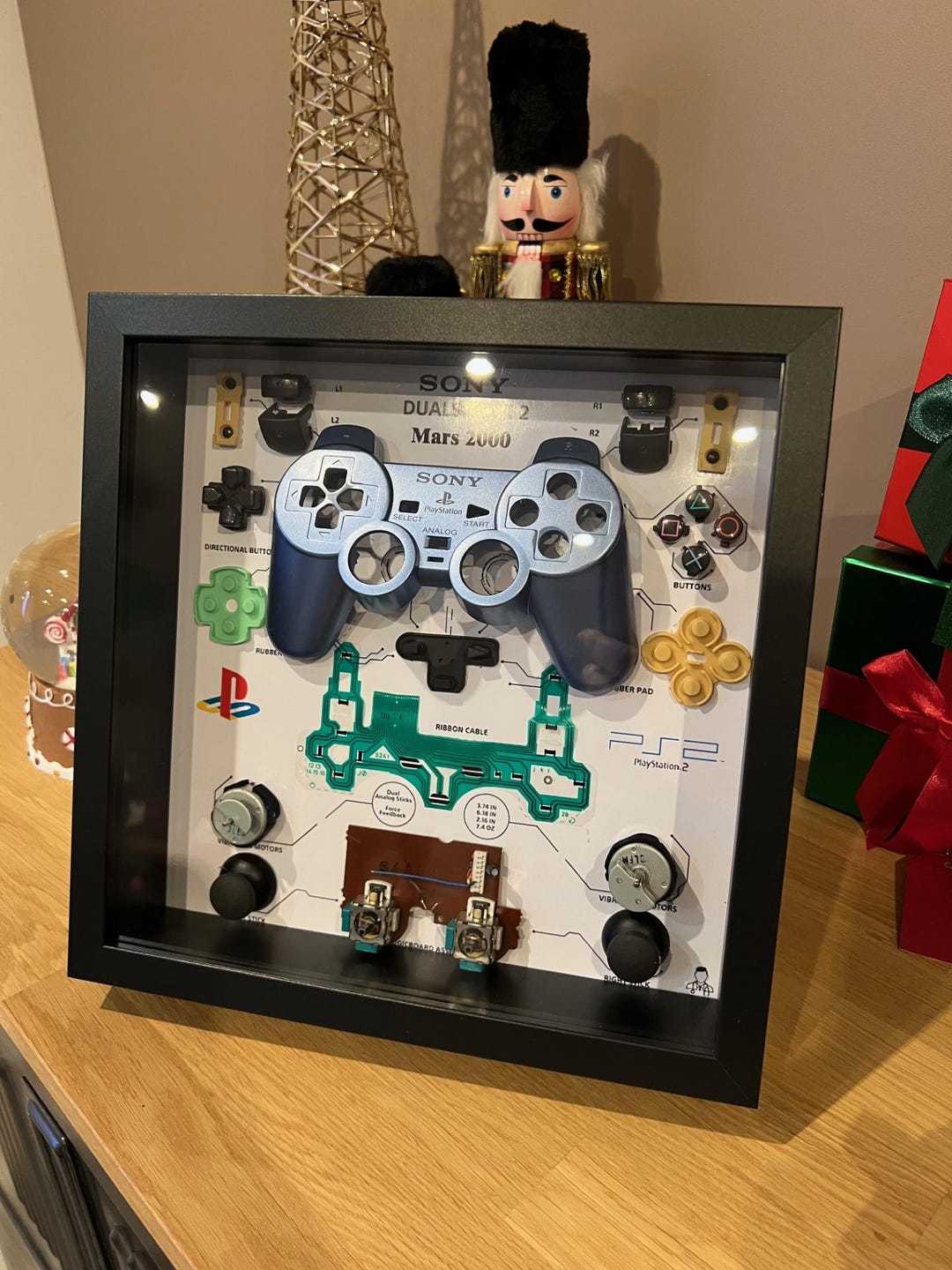 Playstation Controller Diorama Frame Deco Gaming Controller Ps1 Blue ...