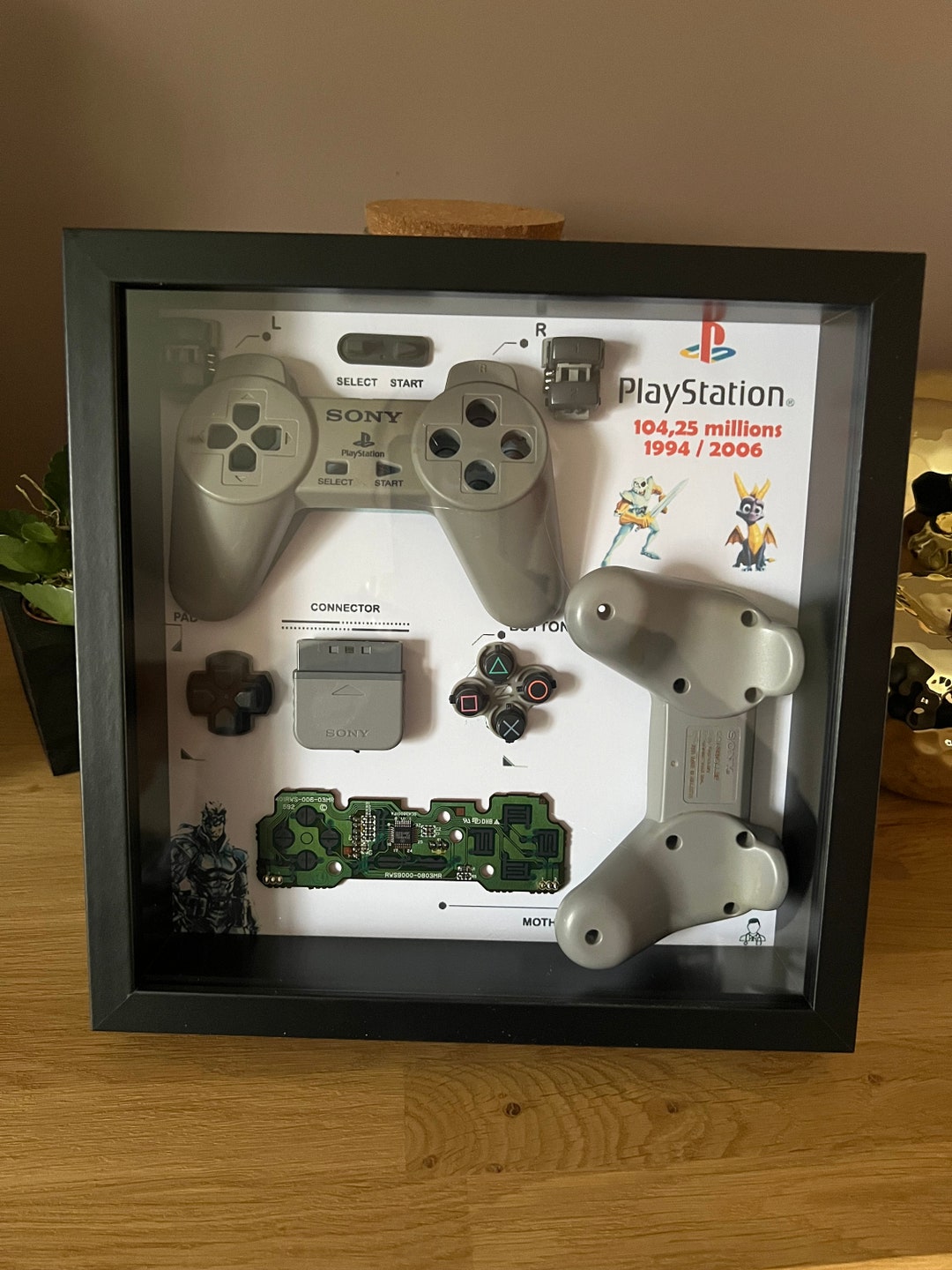 Playstation Controller Diorama Frame Deco Gaming Controller Ps1 - Etsy UK