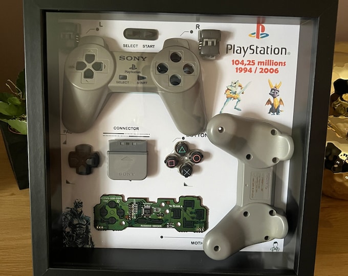 Playstation Controller Diorama Frame Deco Gaming Controller Ps1 - Etsy