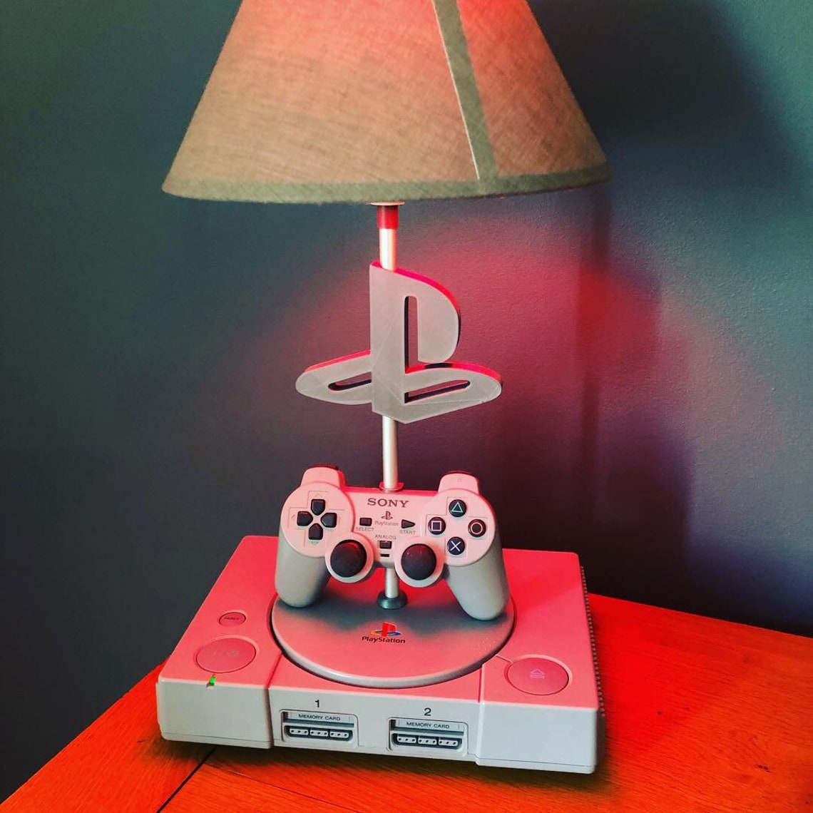 Playstation 1 Console Desk Lamp and Controller - Etsy