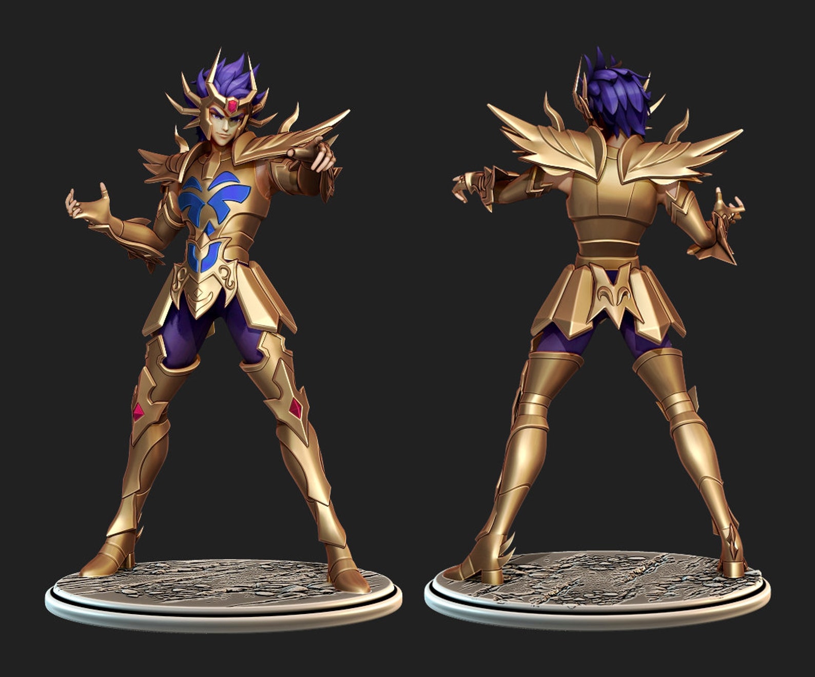STL Deathmask Saint Seiya Cancer Knight of the Zodiac - Etsy