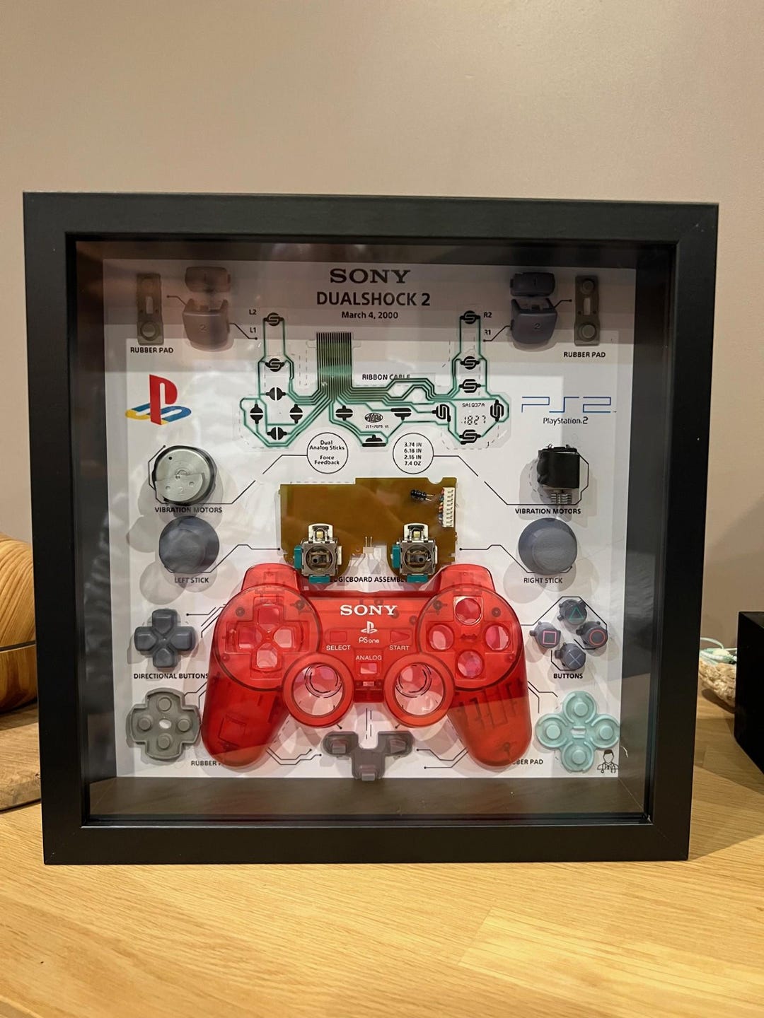 Playstation Controller Diorama Frame Deco Gaming Controller Ps1 - Etsy
