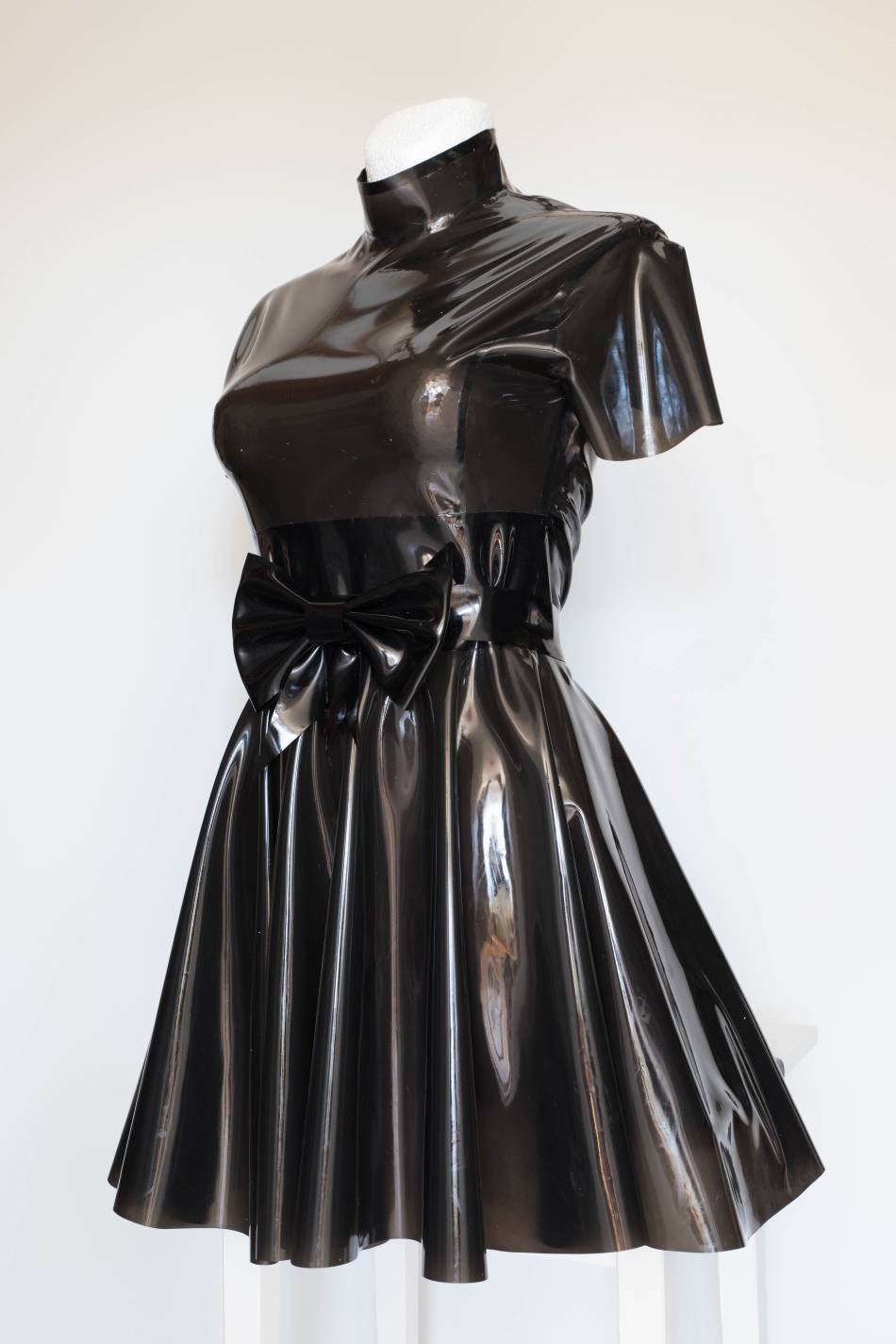 Latex Rubber Princess Skater Dress Basic Latexdress - Etsy