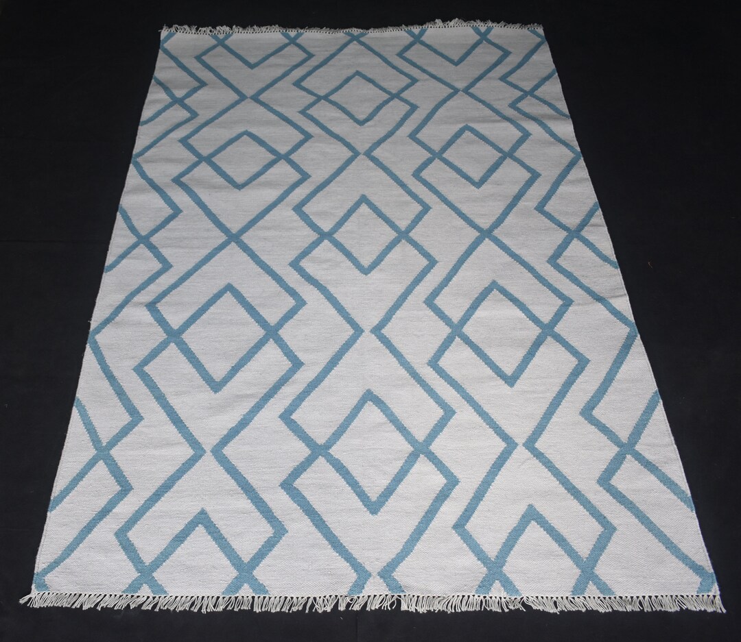 Hand Woven Traditional Wool Kilim, Home Decorative Morocco Rug, Modern ...