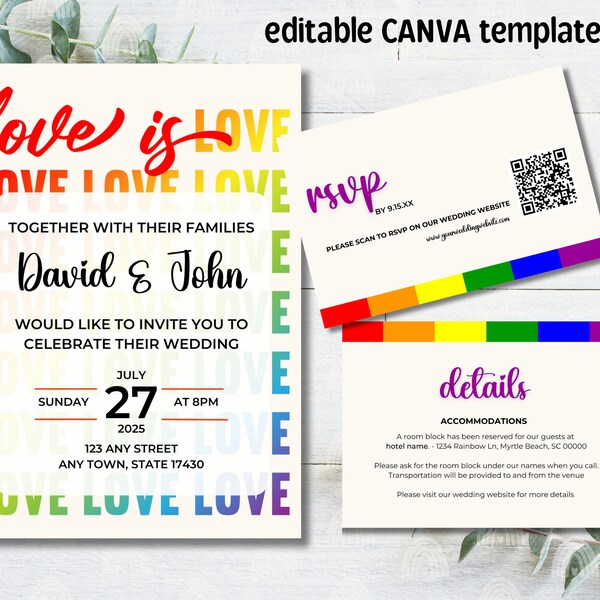 Same Sex Wedding Etsy 6563