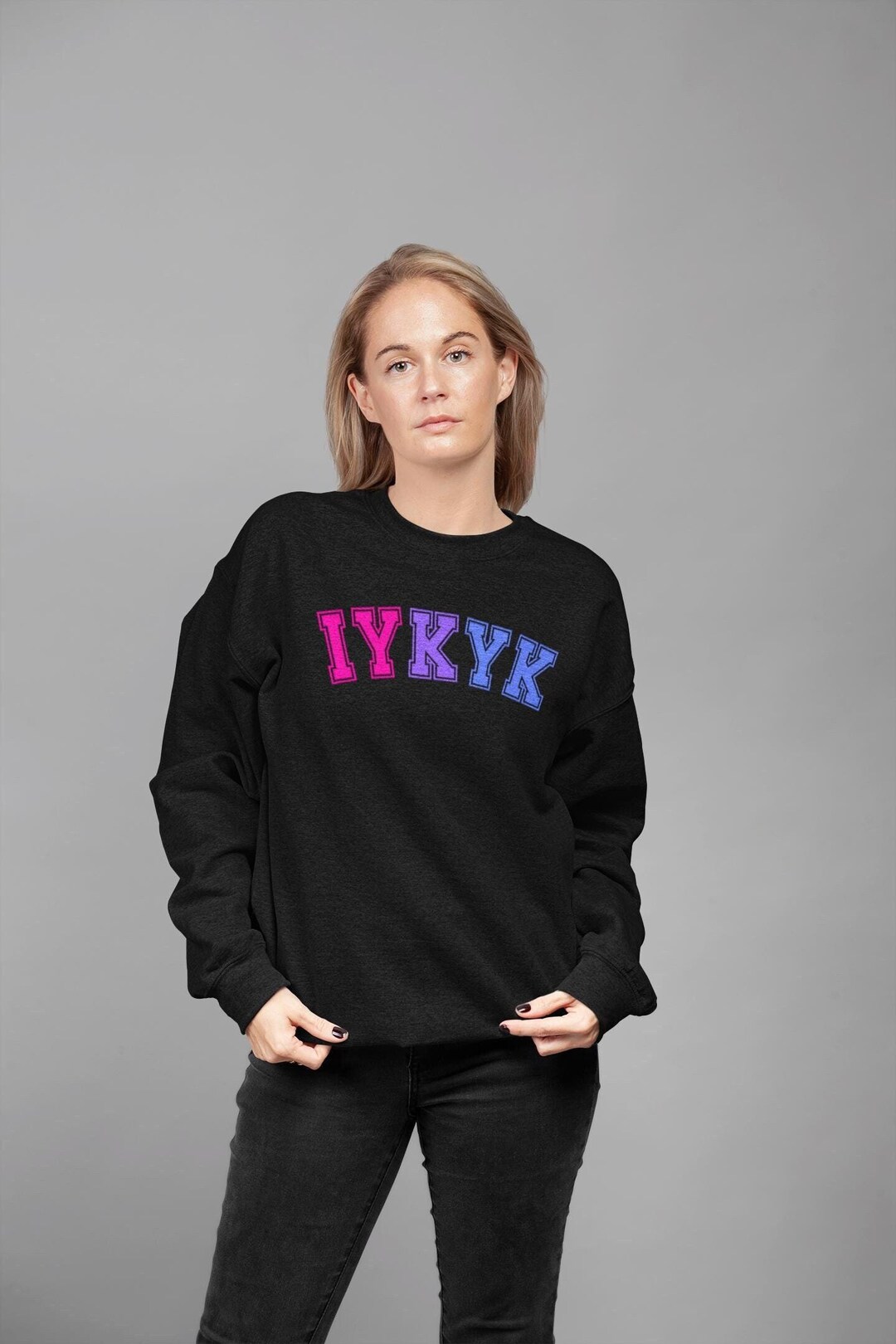 Discreet Bisexual Pride, IYKYK Bi Pride Sweatshirt, Subtle Bi Shirt, Bi ...