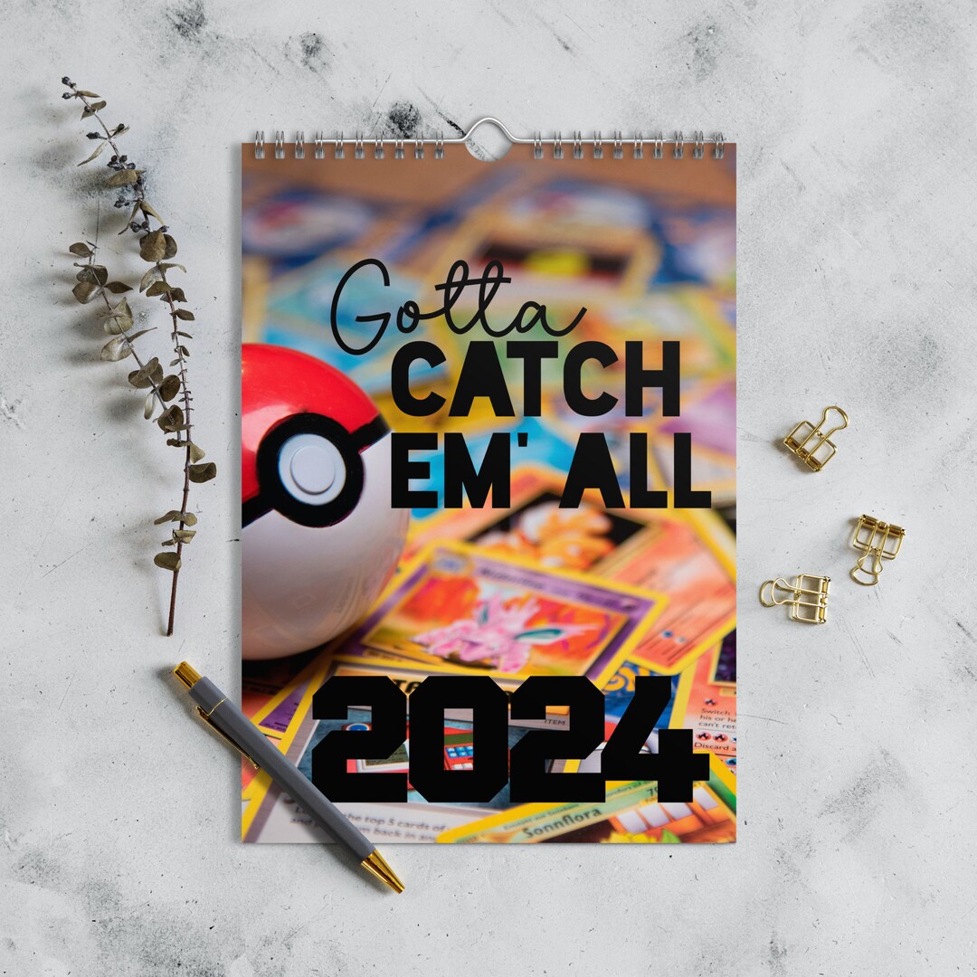 Pokemon Wall Calendar 2024 - Etsy