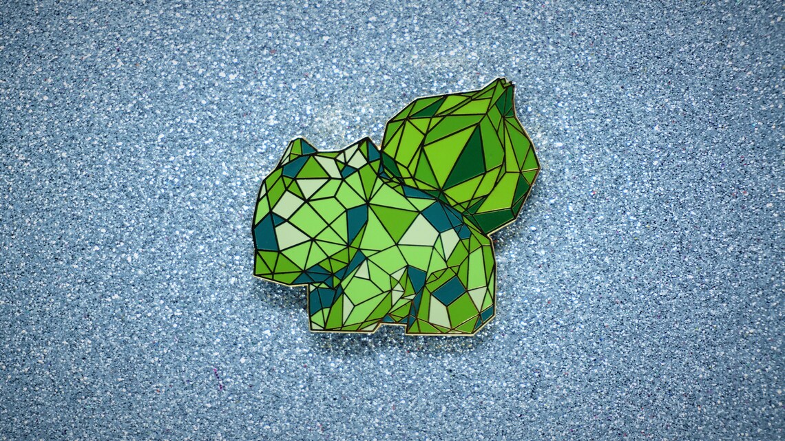 Pokemon Sword Shield Geometric Gold Enamel Geometry Pin - Etsy