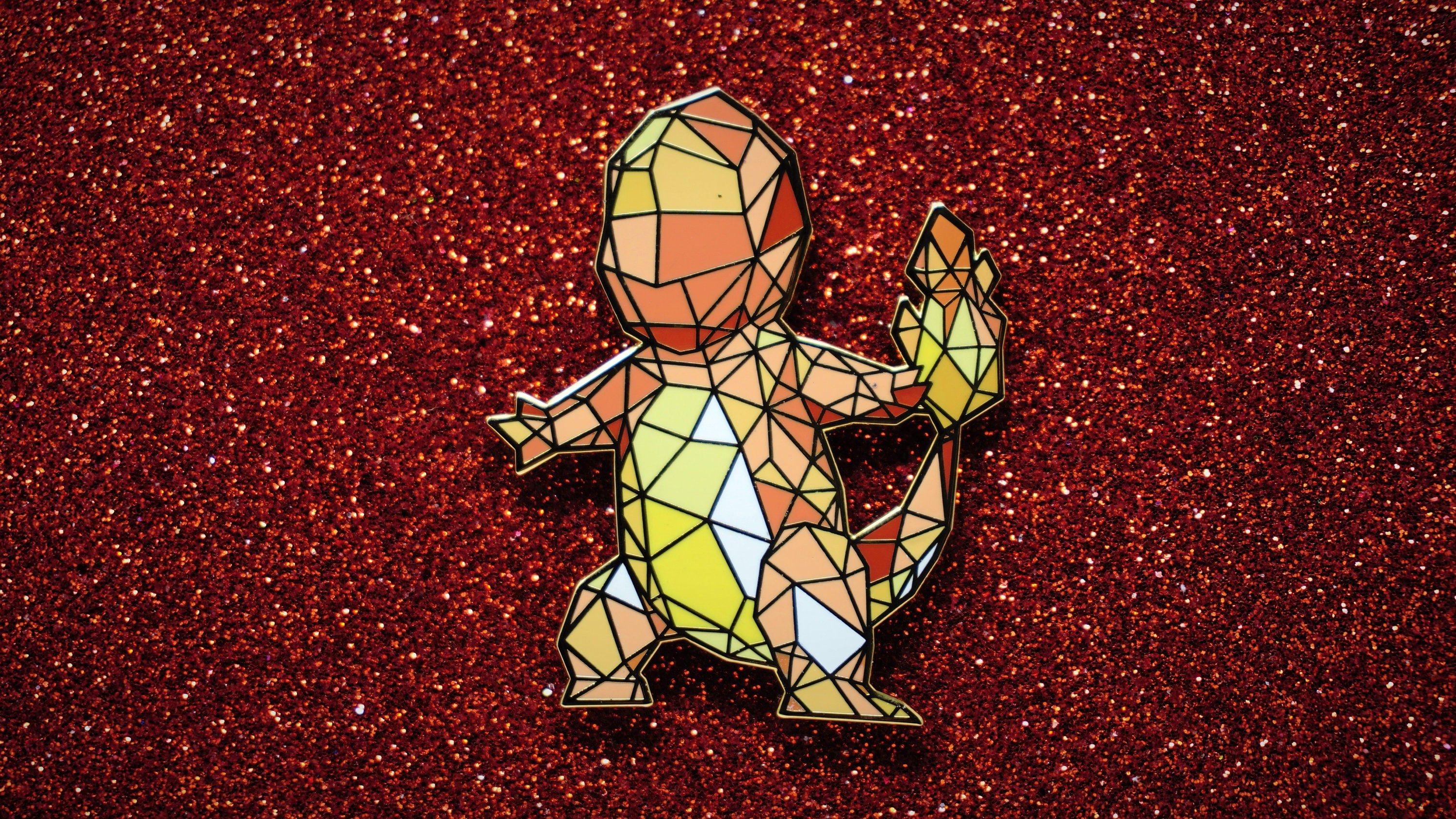 Pokemon Sword Shield Geometric Gold Enamel Geometry Pin - Etsy