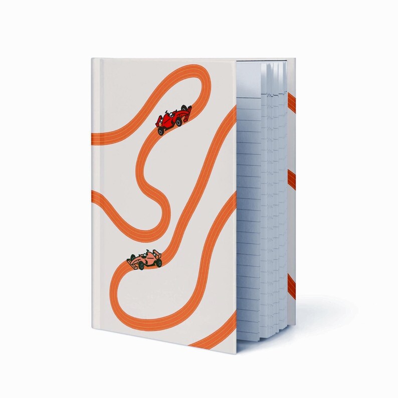 Papaya Notebook F1 Inspired Racing Track Hardcover Diary, Motorsport ...