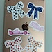 F1 Inspired Checkered Bow Vinyl Sticker | Formula 1 Fan Decal | Girly ...
