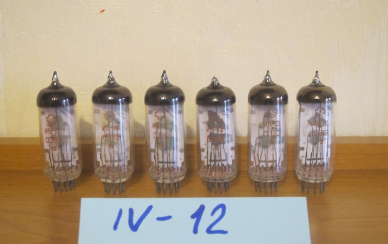 6x IV-12 / IV12 VFD TUBES for Clock new Nos Otk Tested - Etsy Hong Kong